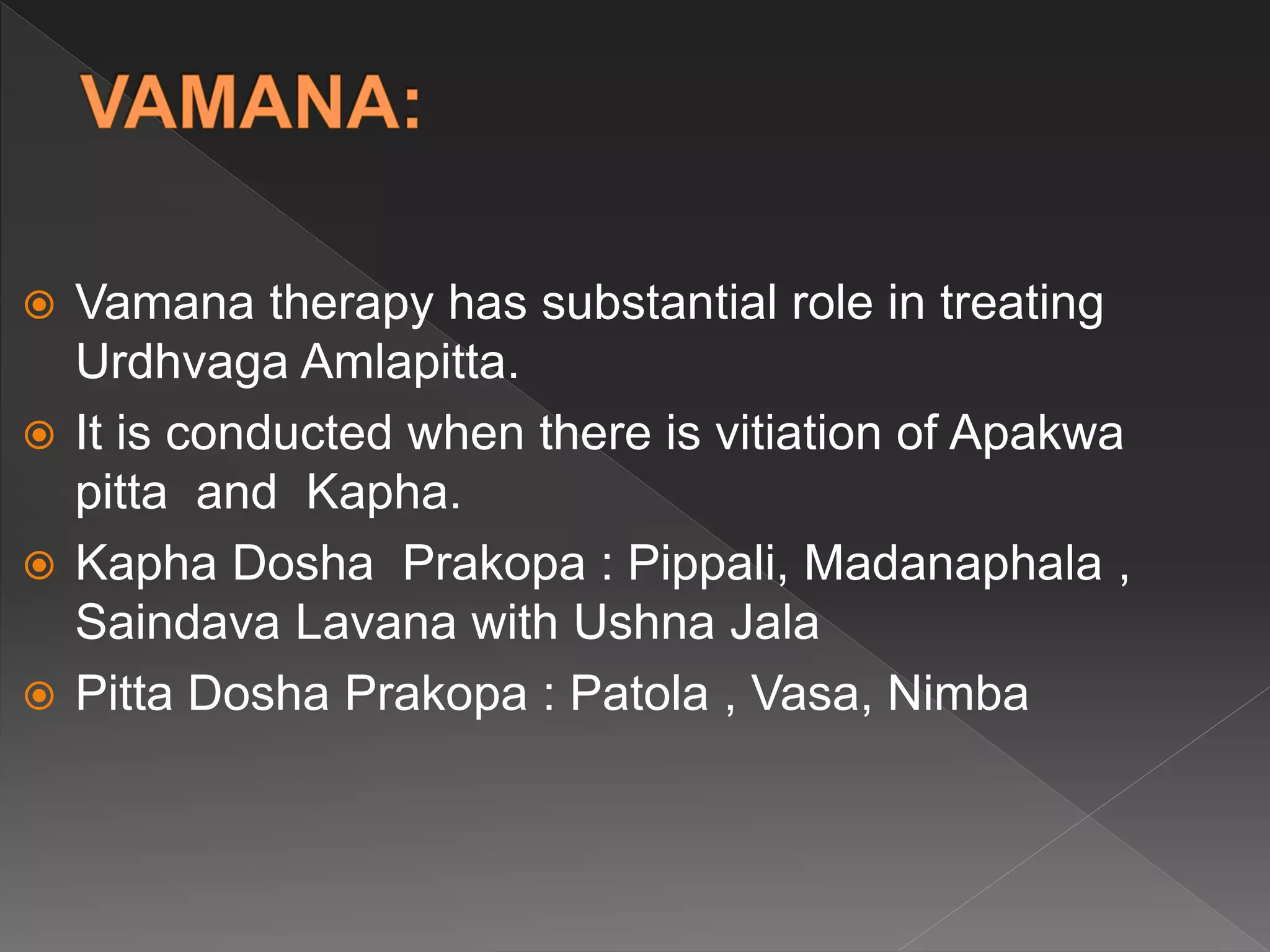 Ayurvedic management of acidity | PPTX