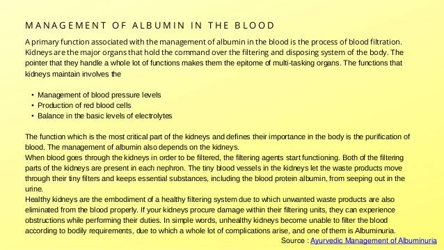 Ayurvedic Management of Albuminuria | PPTX