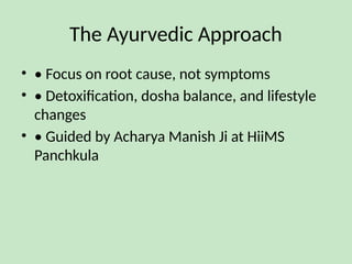 Ayurvedic PCOD Treatment at HiiMS Panchkula: Natural Healing | PPT