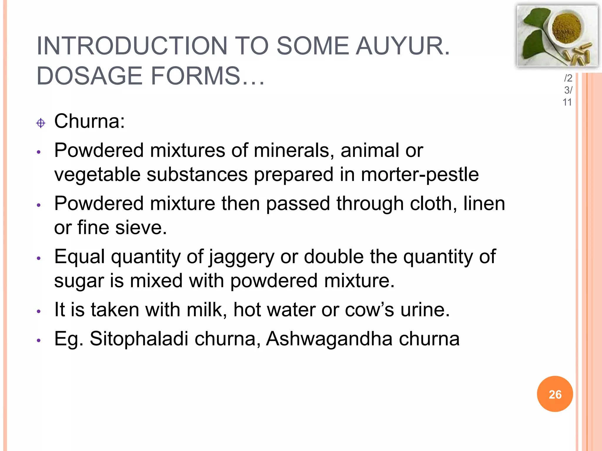 Ayurvedic system of medicine | PPSX