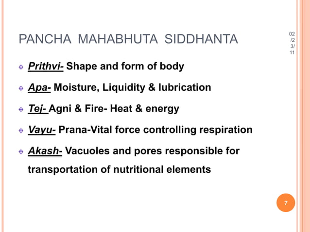 Ayurvedic system of medicine | PPSX | Alternative Medicine | Wellness