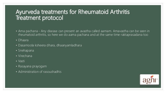 Ayurvedic treatment for arthritis & osteoarthritis ppt | PPTX