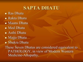 Ayurvrda fundamentals-and-basic-principals- by dr jahir | PPT | Free ...