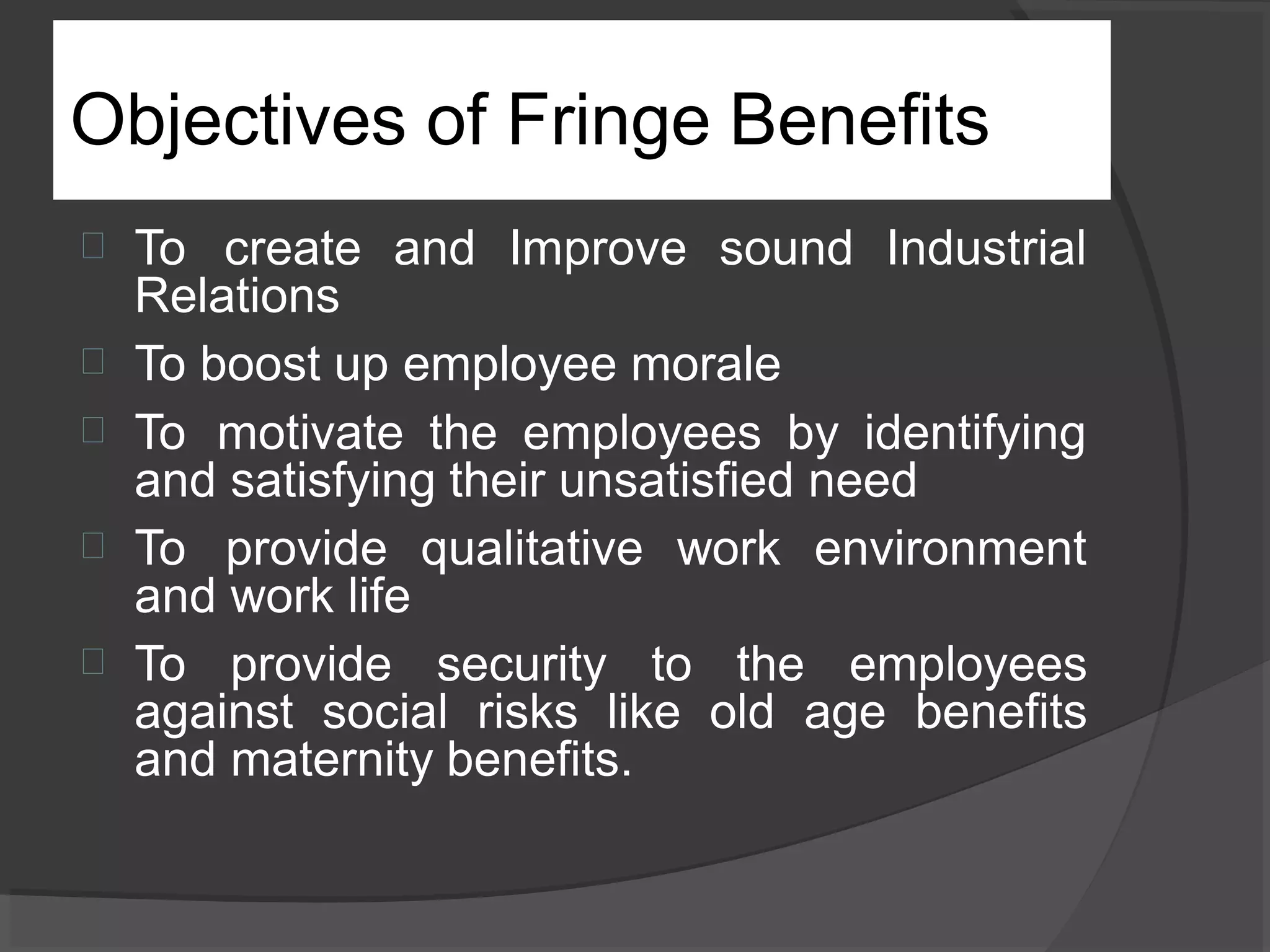 Fringe benefits | PPT