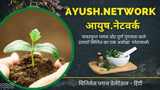 Ayush Network Hindi Business Plan | PDF