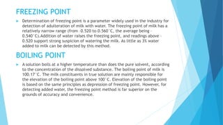 properties of milk and milk product | PPTX