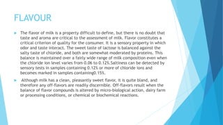 properties of milk and milk product | PPTX