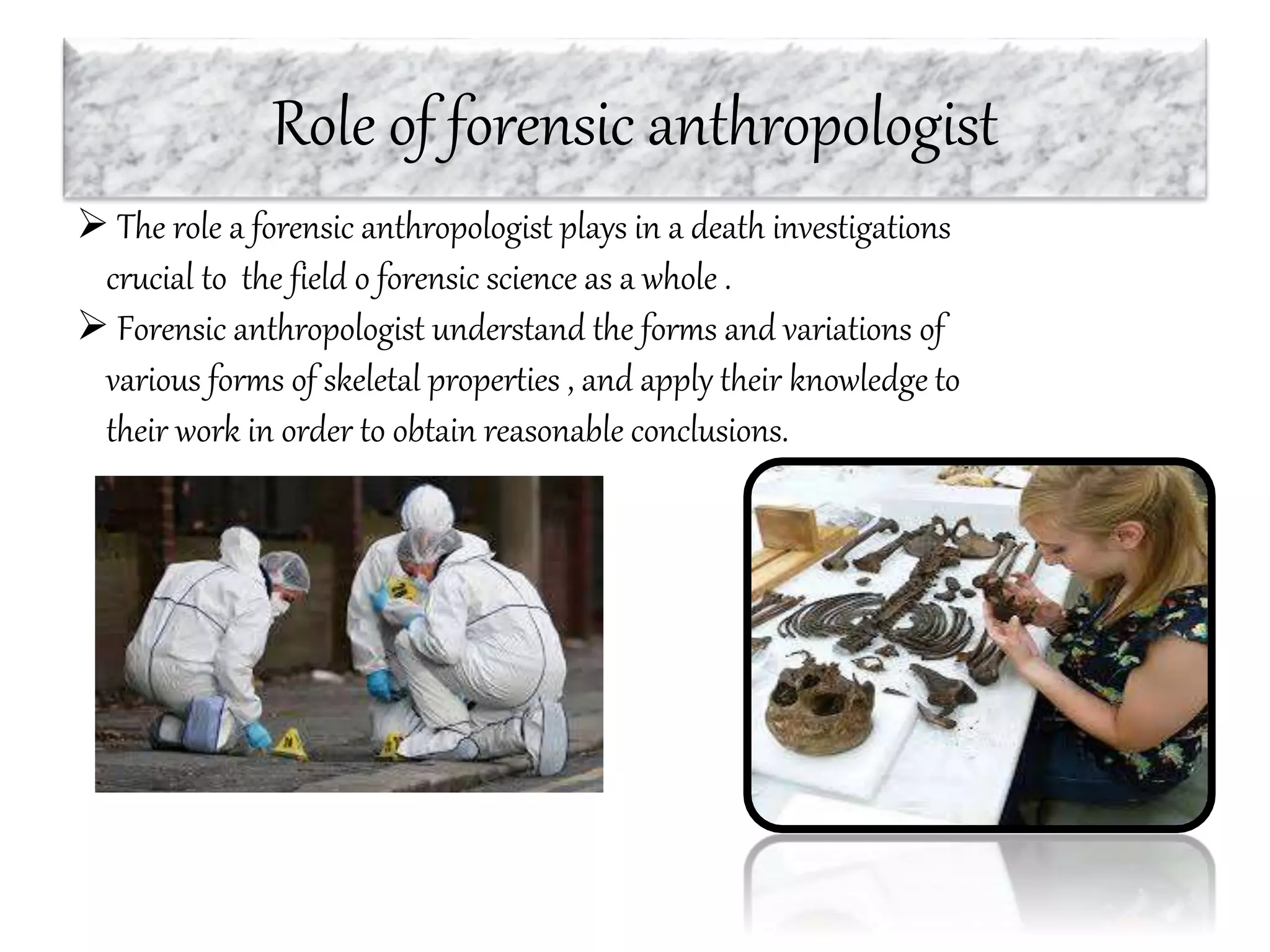 forensic anthropology | PPTX