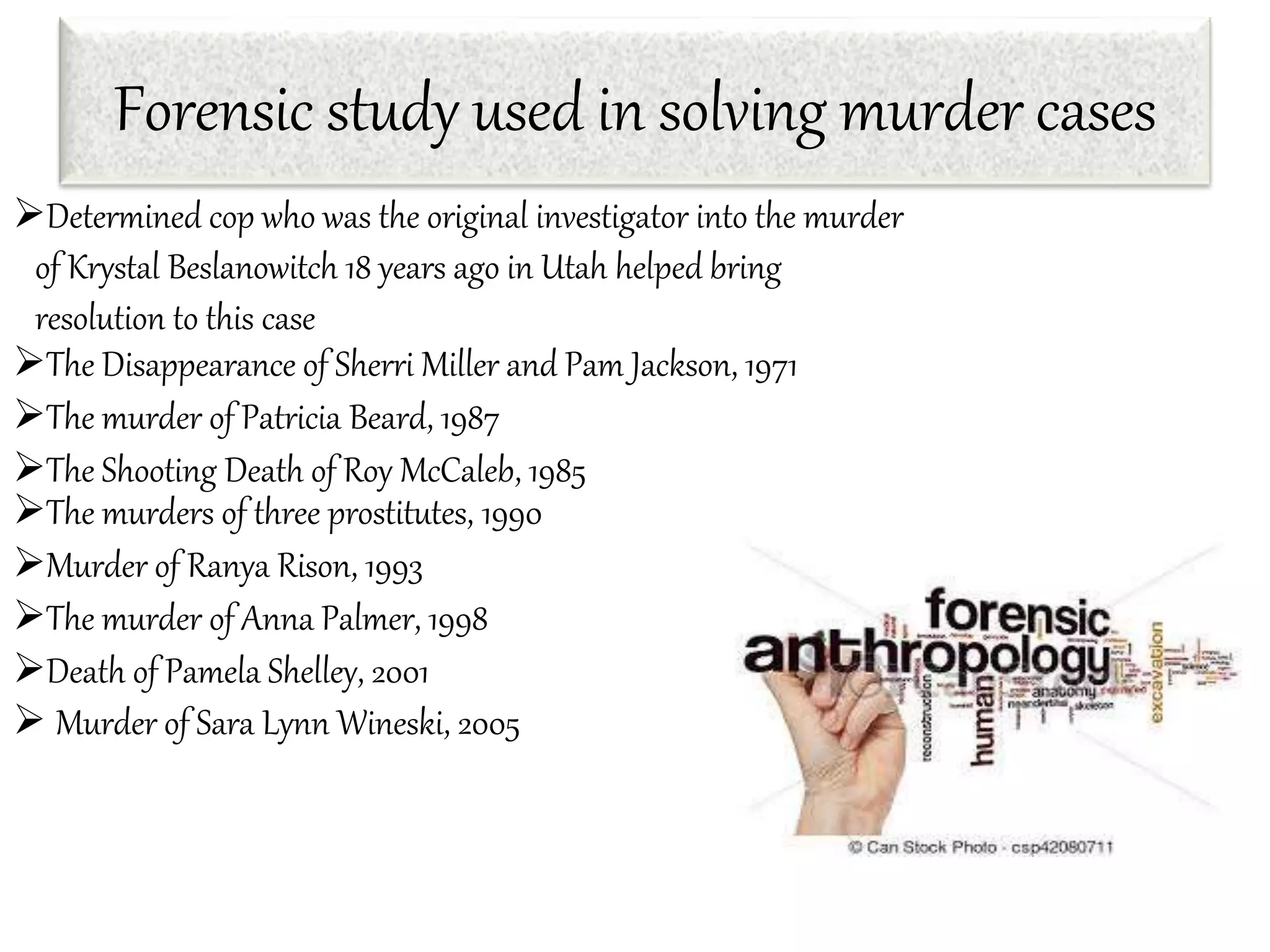 forensic anthropology | PPTX