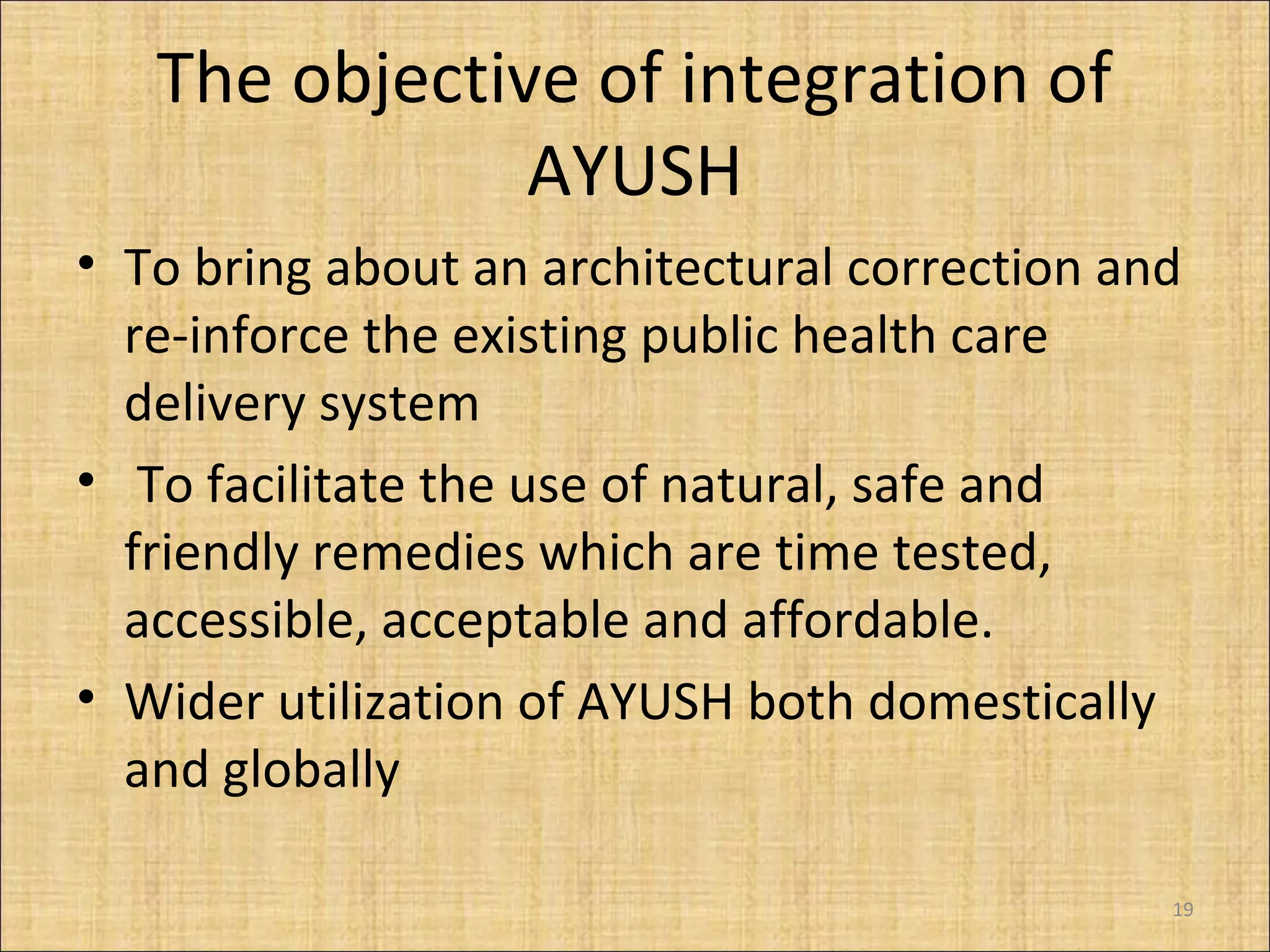 Ayush and other systems of medicine | PPT