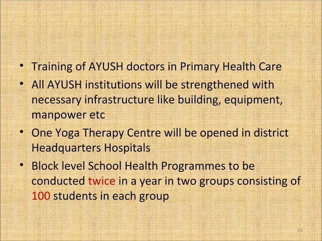 Ayush and other systems of medicine | PPT