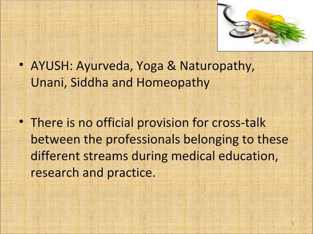 Ayush and other systems of medicine | PPT