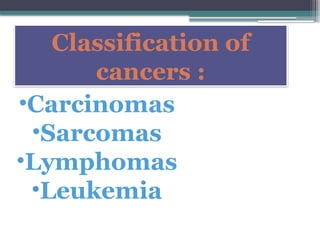 Cancer is a group of diseases that occur when cells grow out of control ...