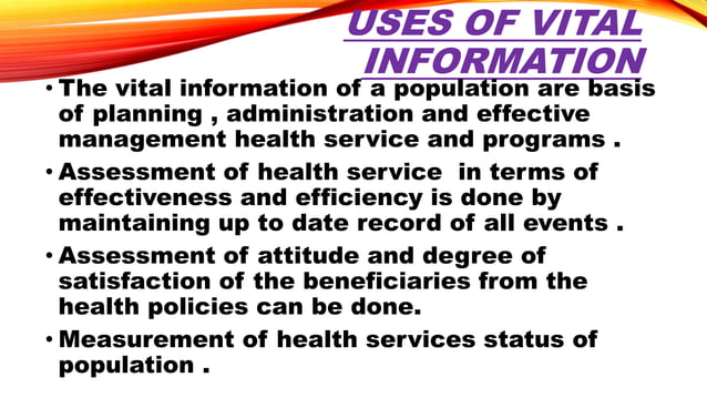 vital statistics | PPTX | Pregnancy | Reproductive Health