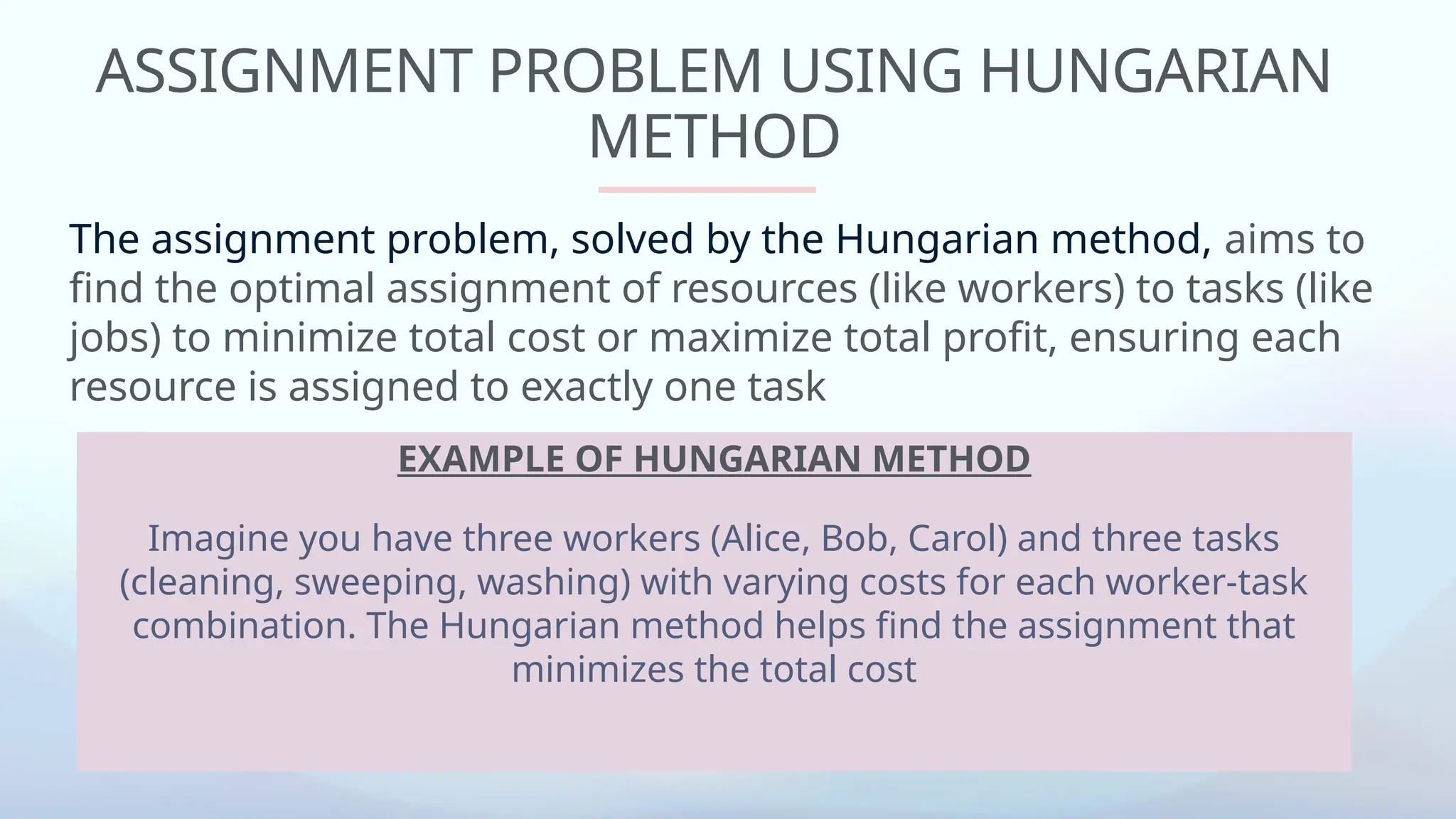 Operations Research assignment problem ayushi | PPT
