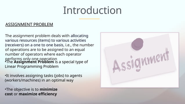 Operations Research assignment problem ayushi | PPT