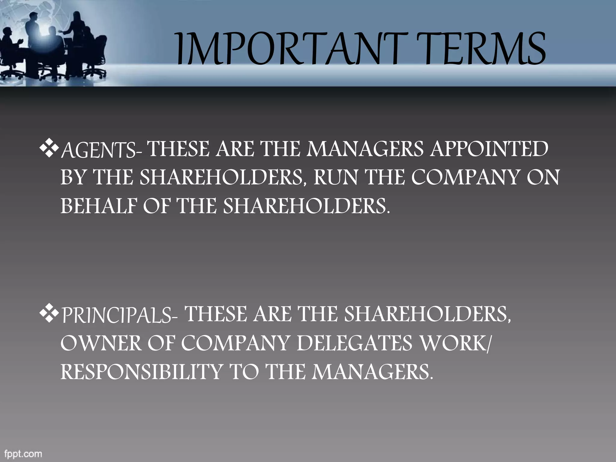 agency theory | PPTX