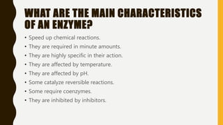 Molecular weight determination and Characterization of Enzymes | PPTX