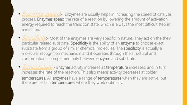 Molecular weight determination and Characterization of Enzymes | PPTX | Chemistry | Science