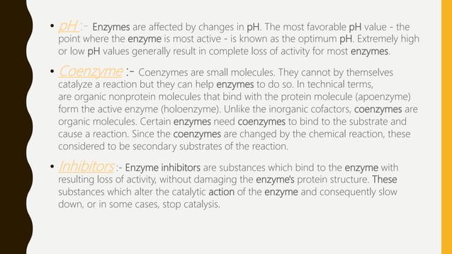 Molecular weight determination and Characterization of Enzymes | PPTX | Chemistry | Science