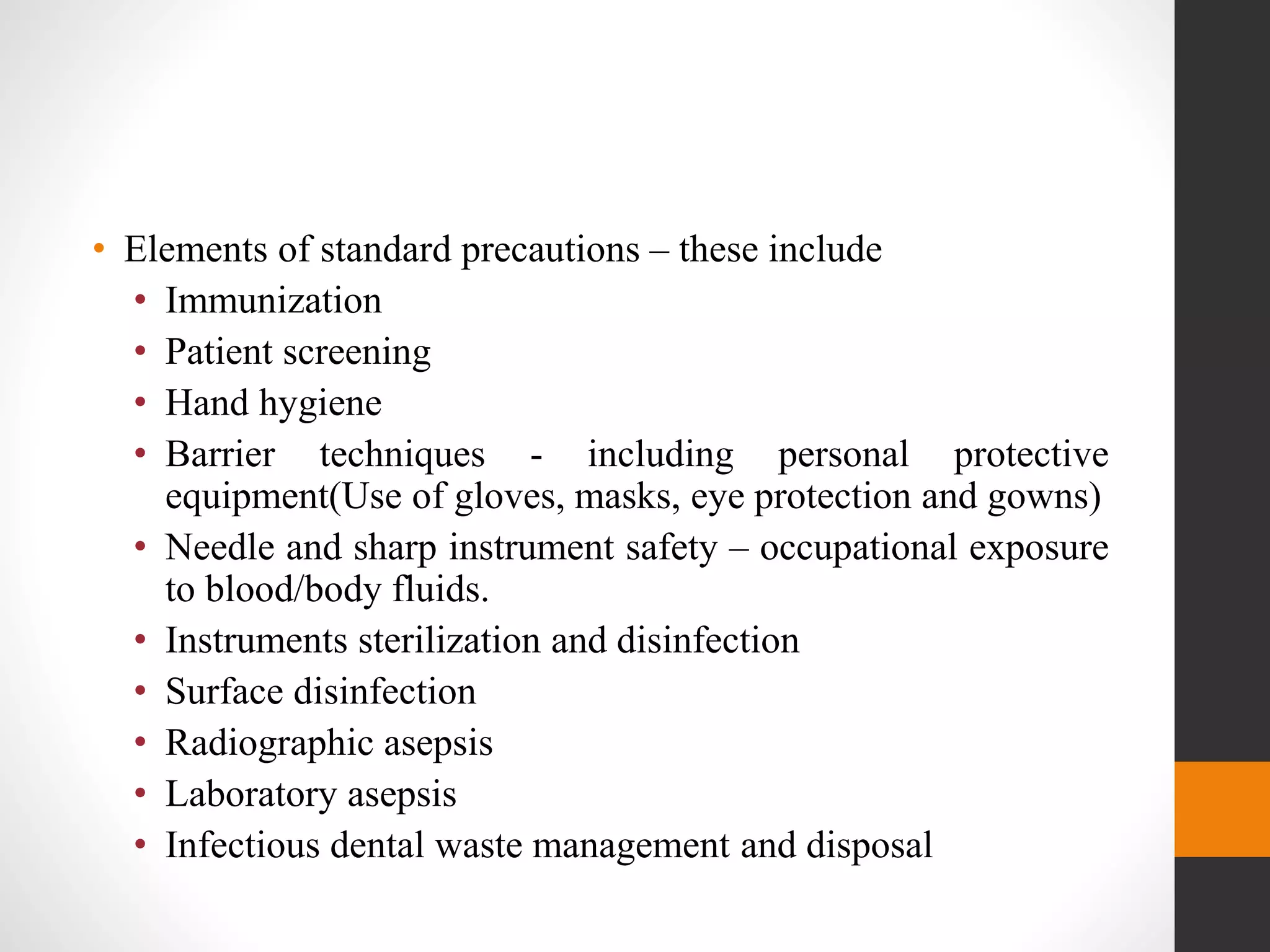 infection control | PPTX