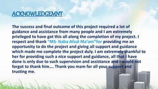 Ayushi's presentation | PPTX