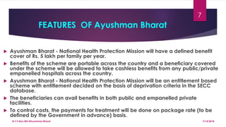 Ayushman Bharat Yojana National Health Protection Scheme | PPT