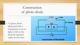 Photo diode in engineering physics.ppttt | PPT