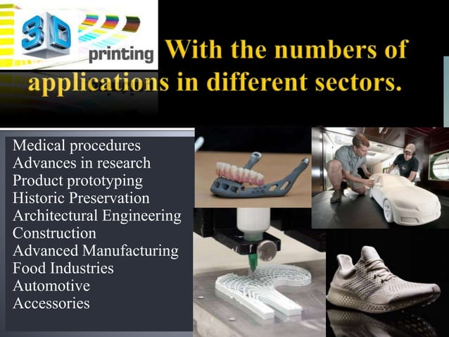 3D Printing Technology & Its Applications | PPTX