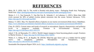 IMPACTS OF PLASTIC WASTE ON THE MARINE AND FOREST ENVIRONMENT | PPTX