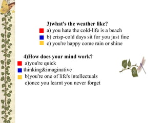 A quick test to know your personality type | PPS