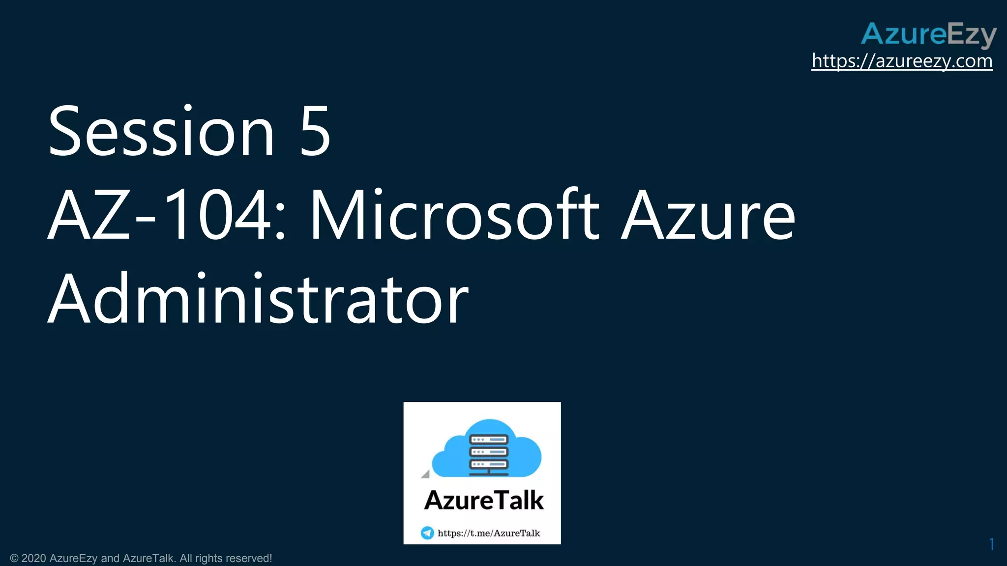 Az 104 session 5: Azure networking | PPT