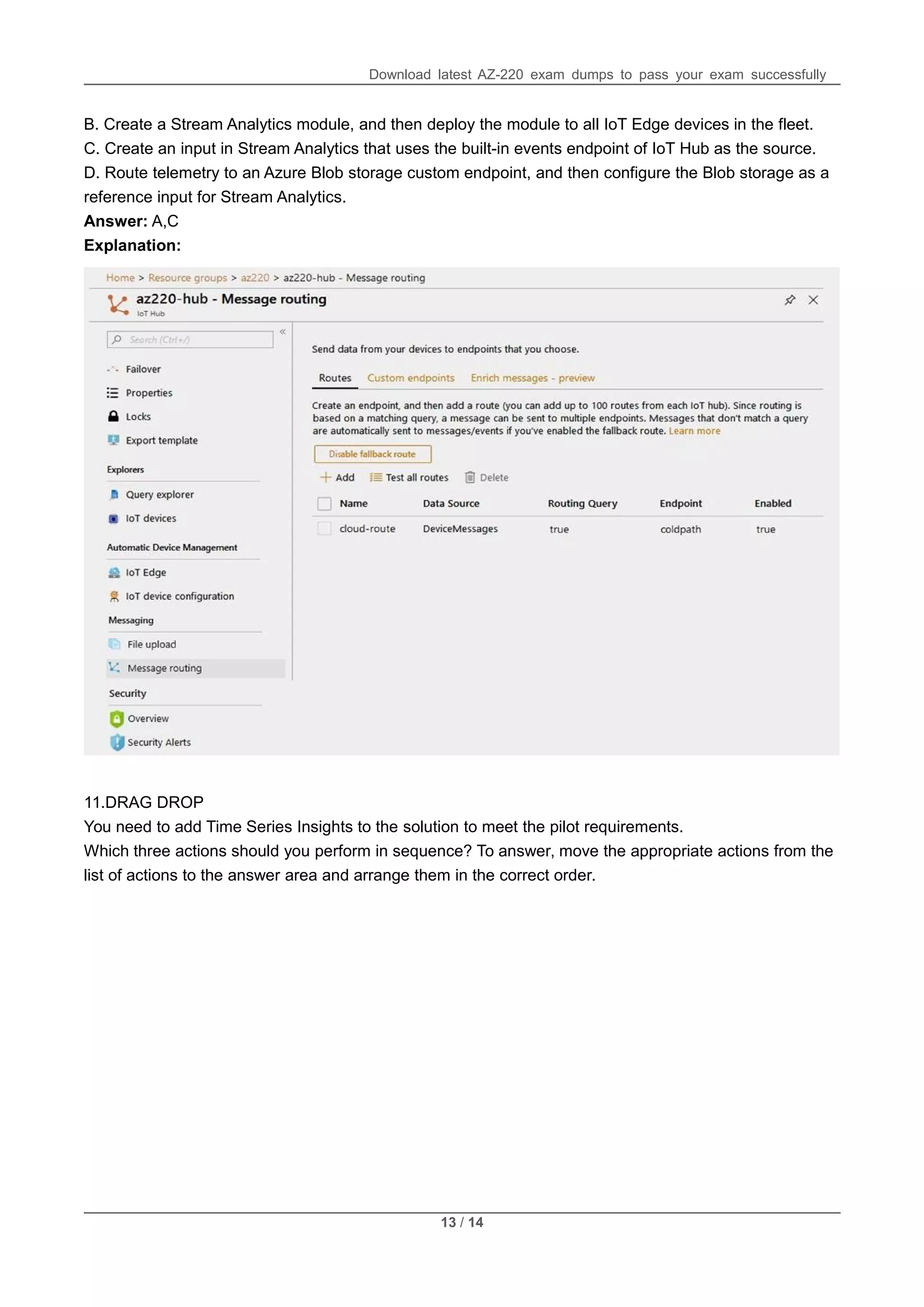 AZ-220 Microsoft Azure IoT Developer Updated Dumps | PDF
