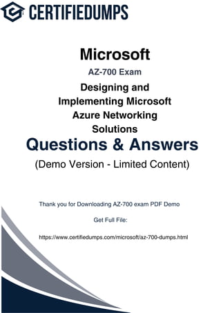 AZ-700: Comprehensive Guide to Designing and Implementing Microsoft ...