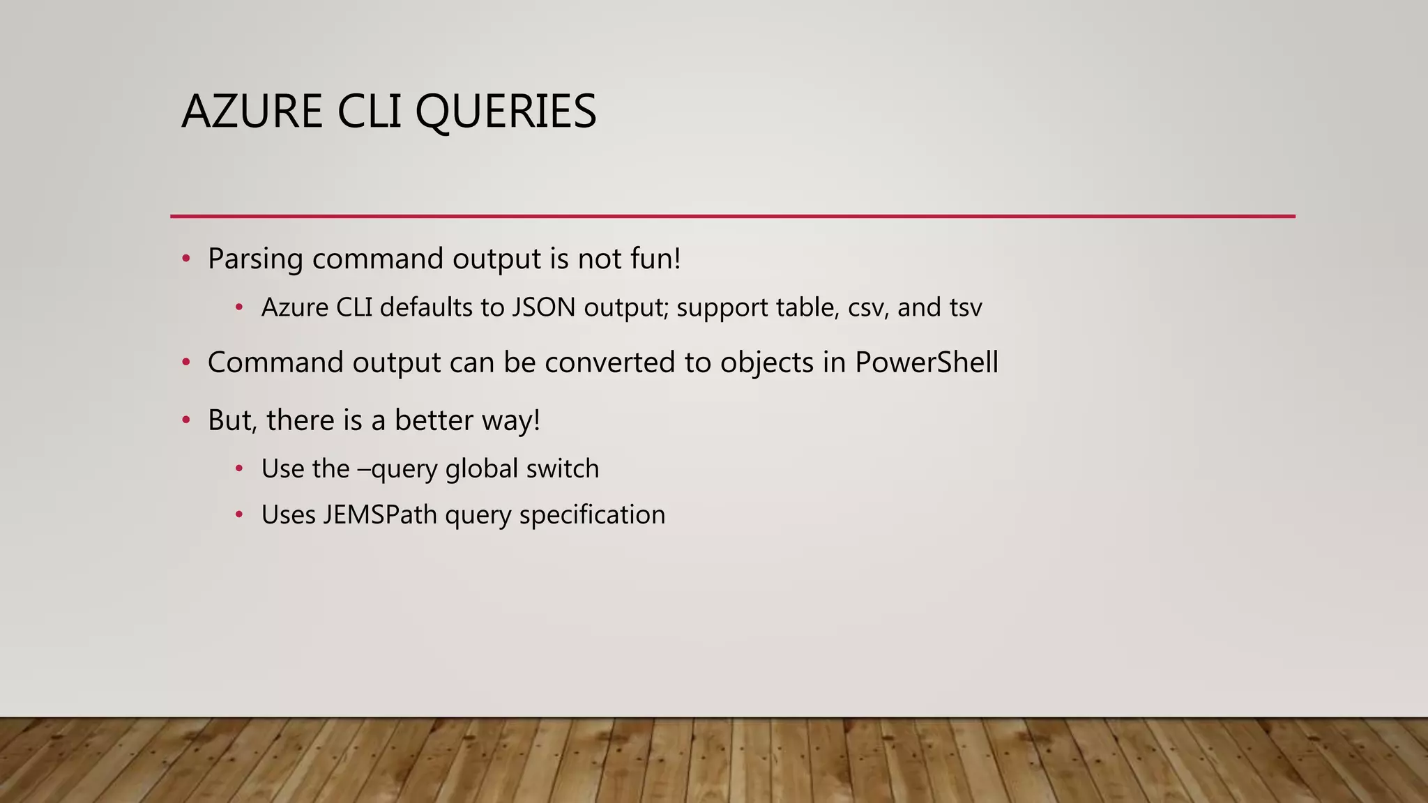 Azure CLI 2.0 Tips and Tricks | PPTX