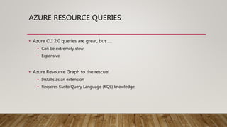 Azure CLI 2.0 Tips and Tricks | PPTX