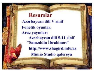 Sait və samit səslər | PPT