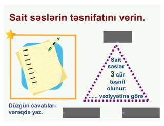 Sait və samit səslər | PPT