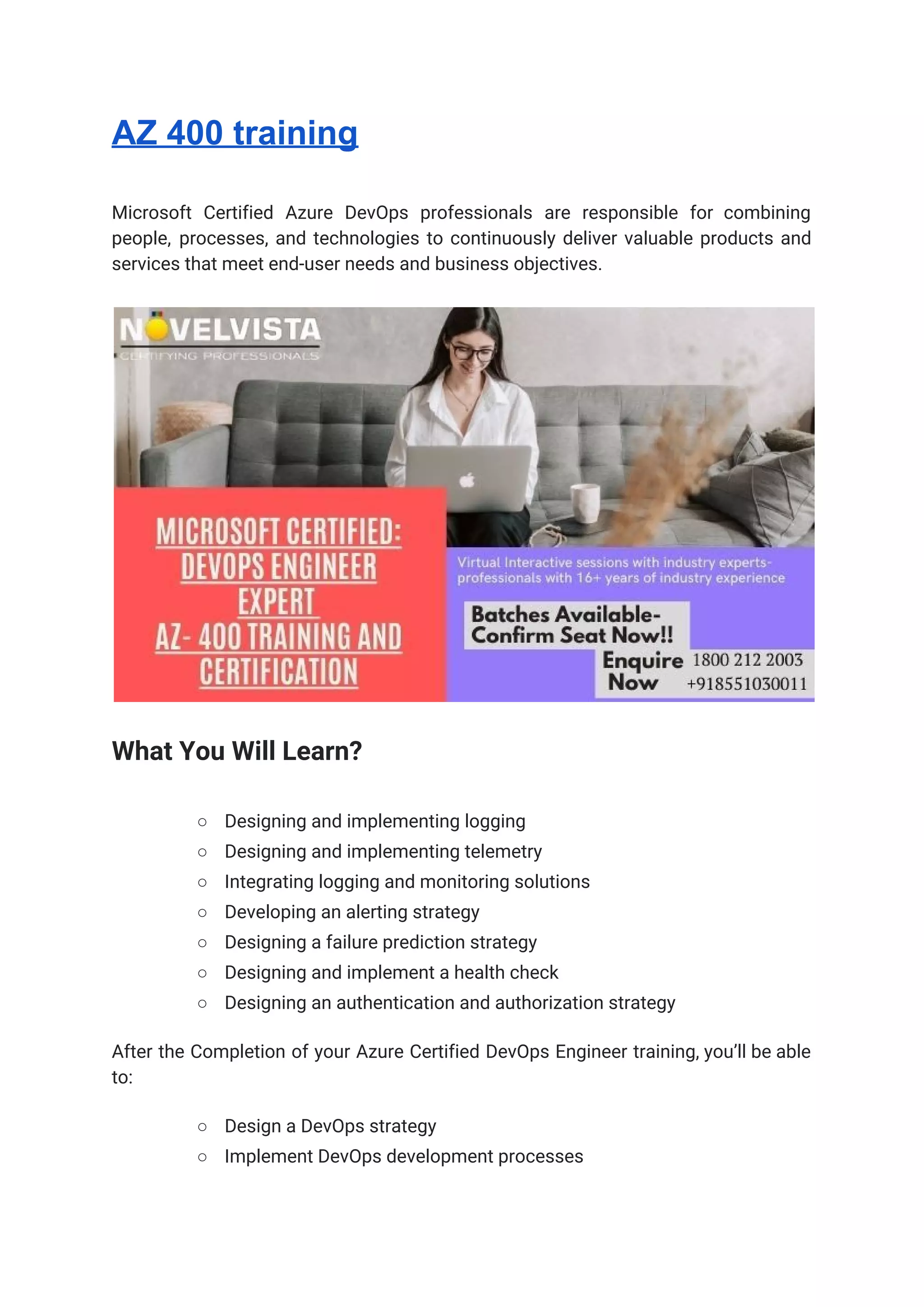 AZ 400 Training | PDF