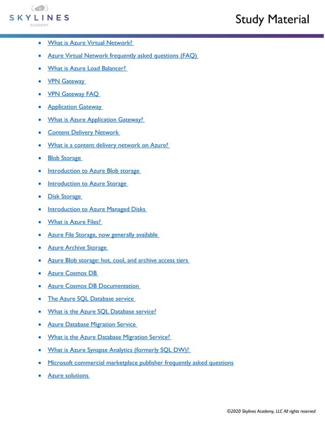 Az900 study guide_section2 | PDF