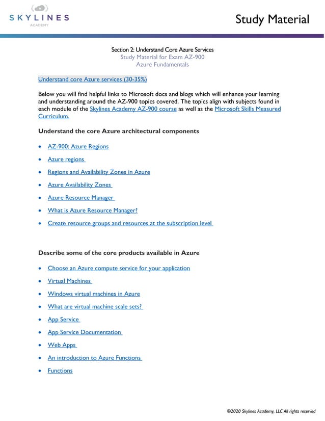 Understand core Azure services | PDF