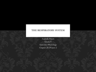 Anatomy/Physiology Slideshow: The Respiratory System | PPT | Lung and ...