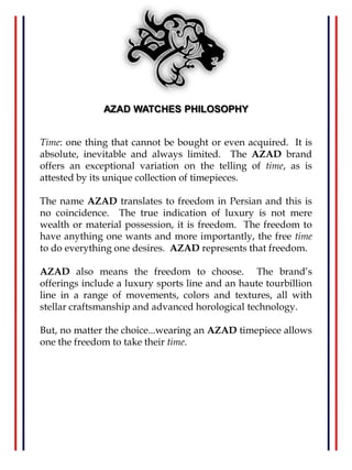 Azad Press Kit 2010 | PPTX