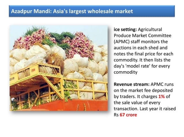 Azadpur mandi | PPTX | Agriculture | Industries