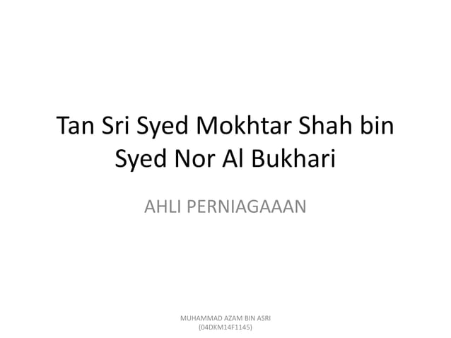 SYED BUKHARI | PPTX