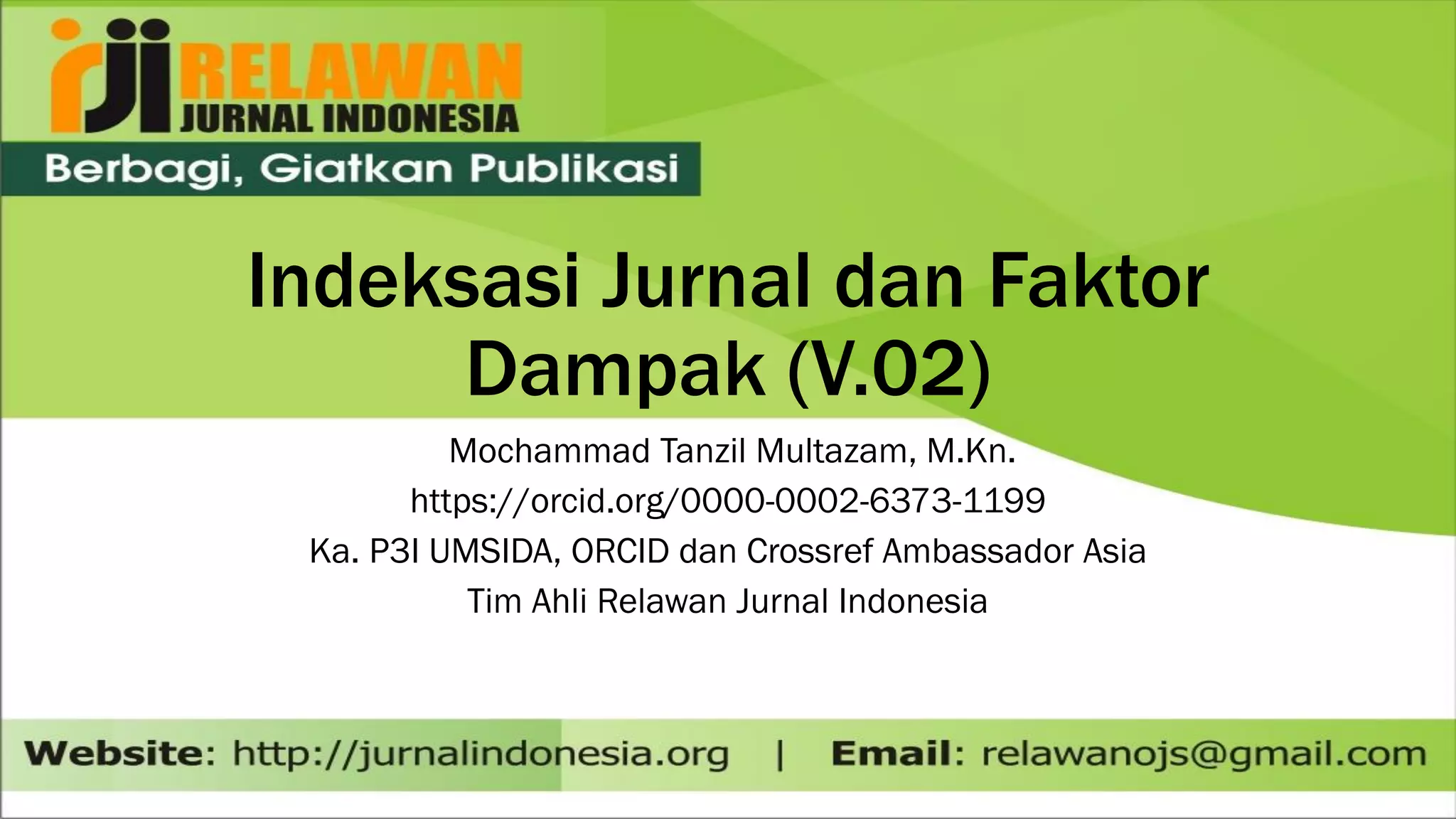 Lengkap Indeksasi Jurnal dan Faktor Dampak | PDF | Search | Internet
