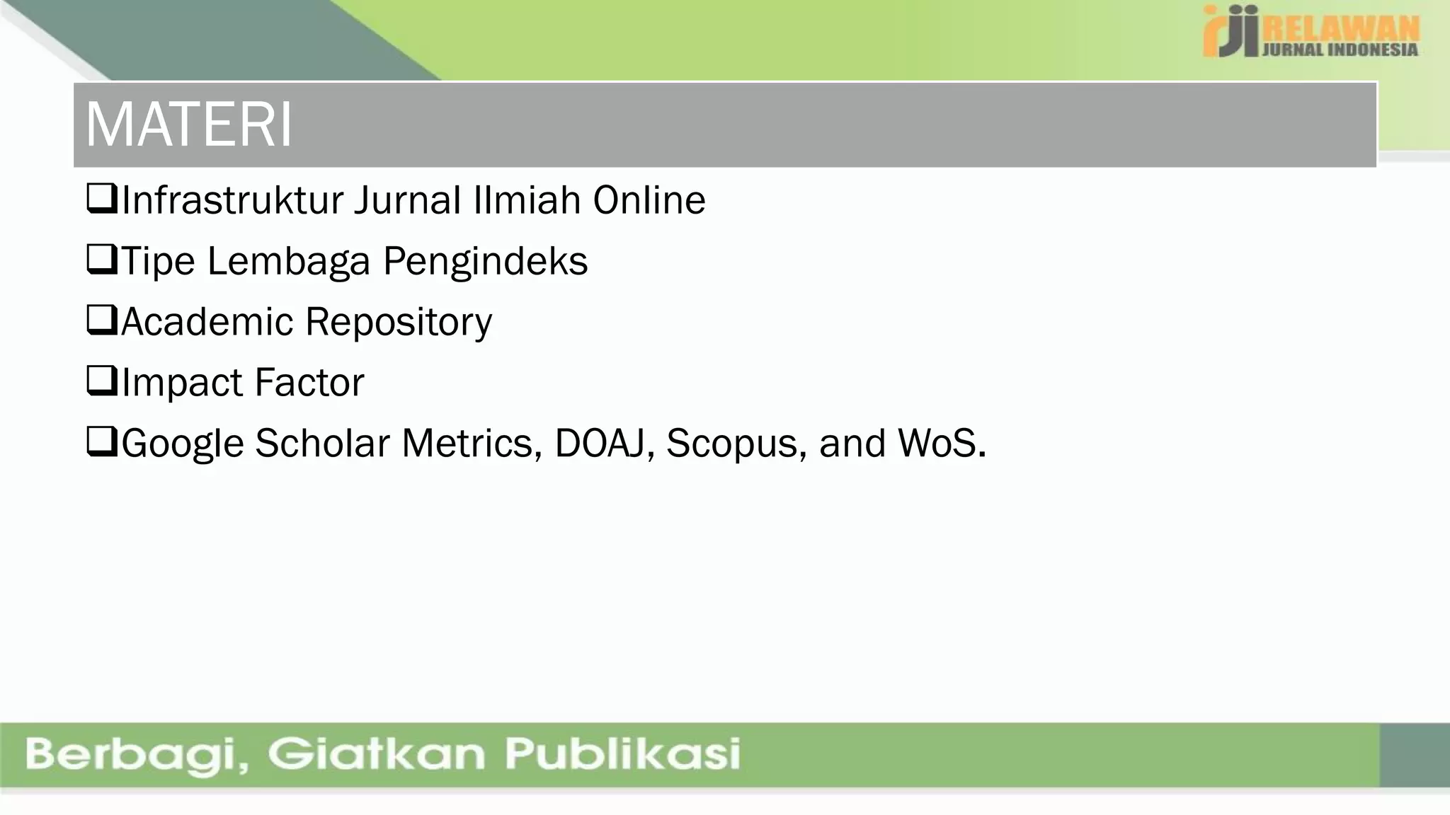 Lengkap Indeksasi Jurnal dan Faktor Dampak | PDF | Search | Internet