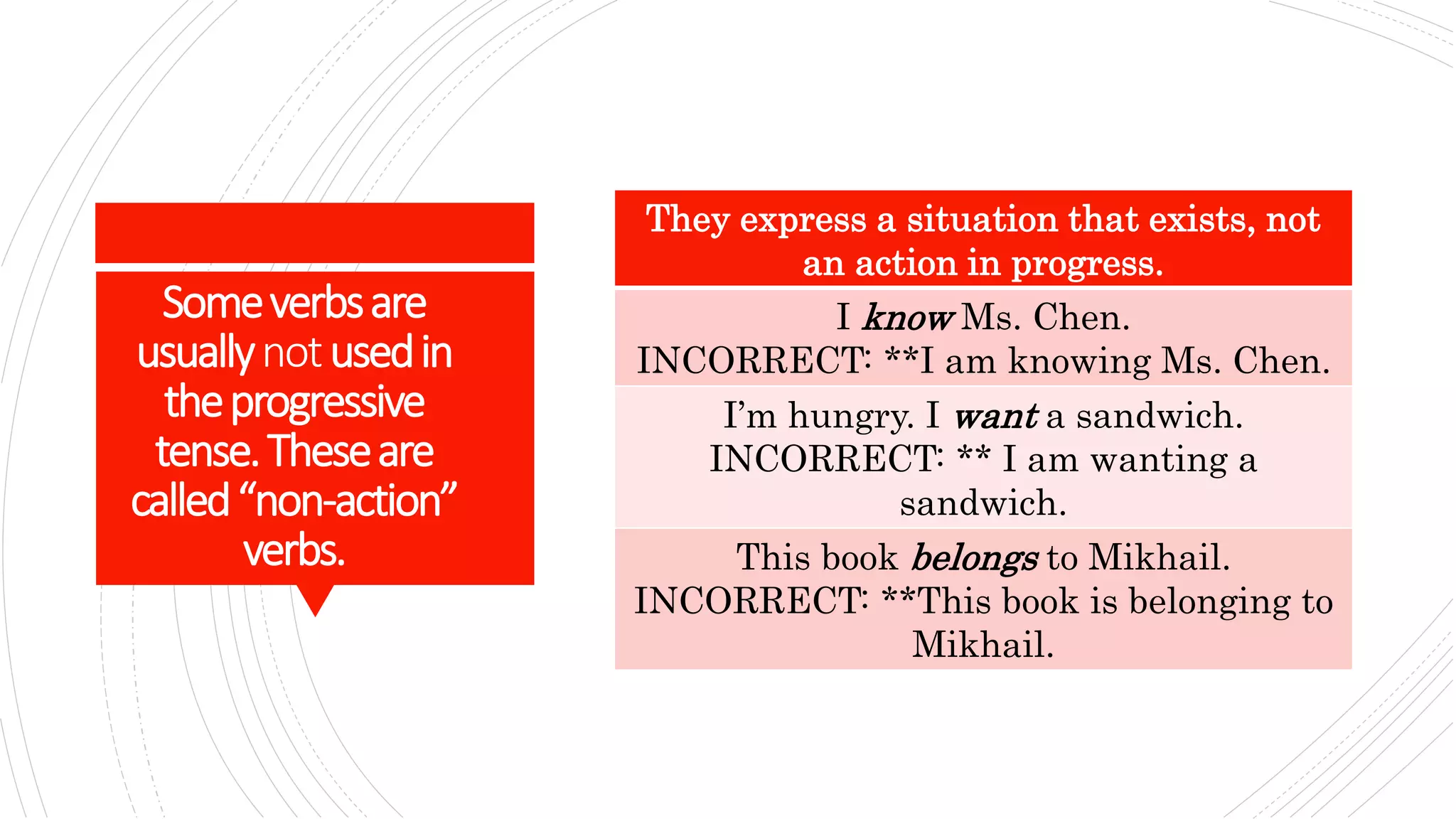 Azar 1 6 non-action verbs | PPTX