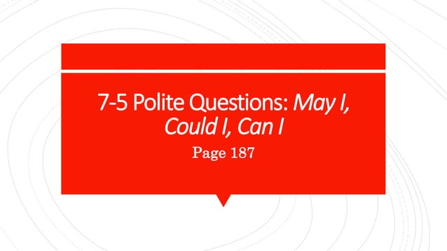 Azar 7 5 polite questions | PPTX