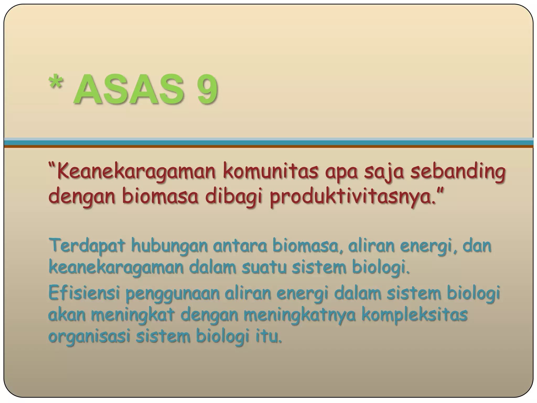 Azas azas pengetahuan lingkungan | PPTX